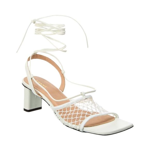 Frame Denim | Shoes | Frame Denim Le Adelaide Crochet Leather Laceup ...